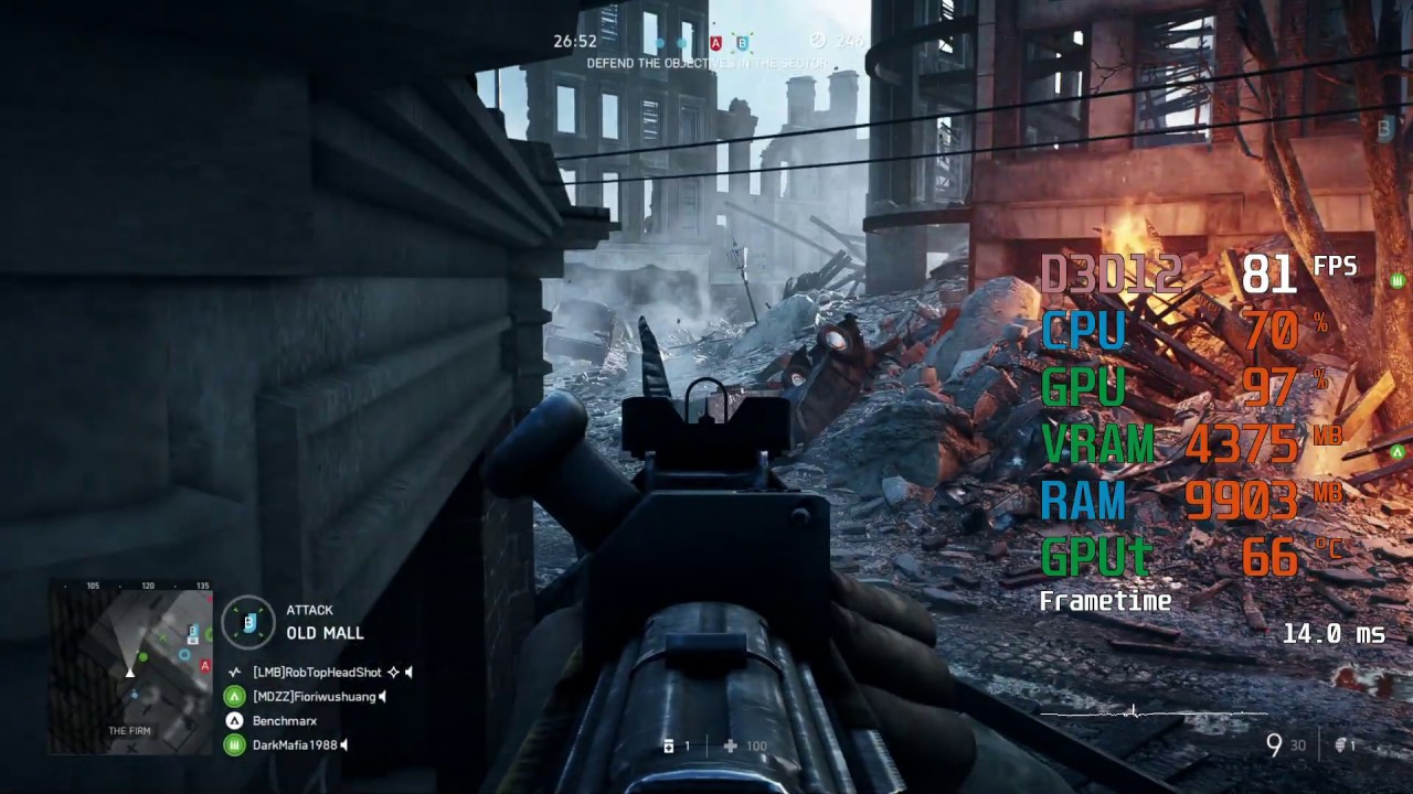 GeForce GTX 1660 AMD -- Ryzen 5 2600 -- Battlefield V BFV FPS Test ...