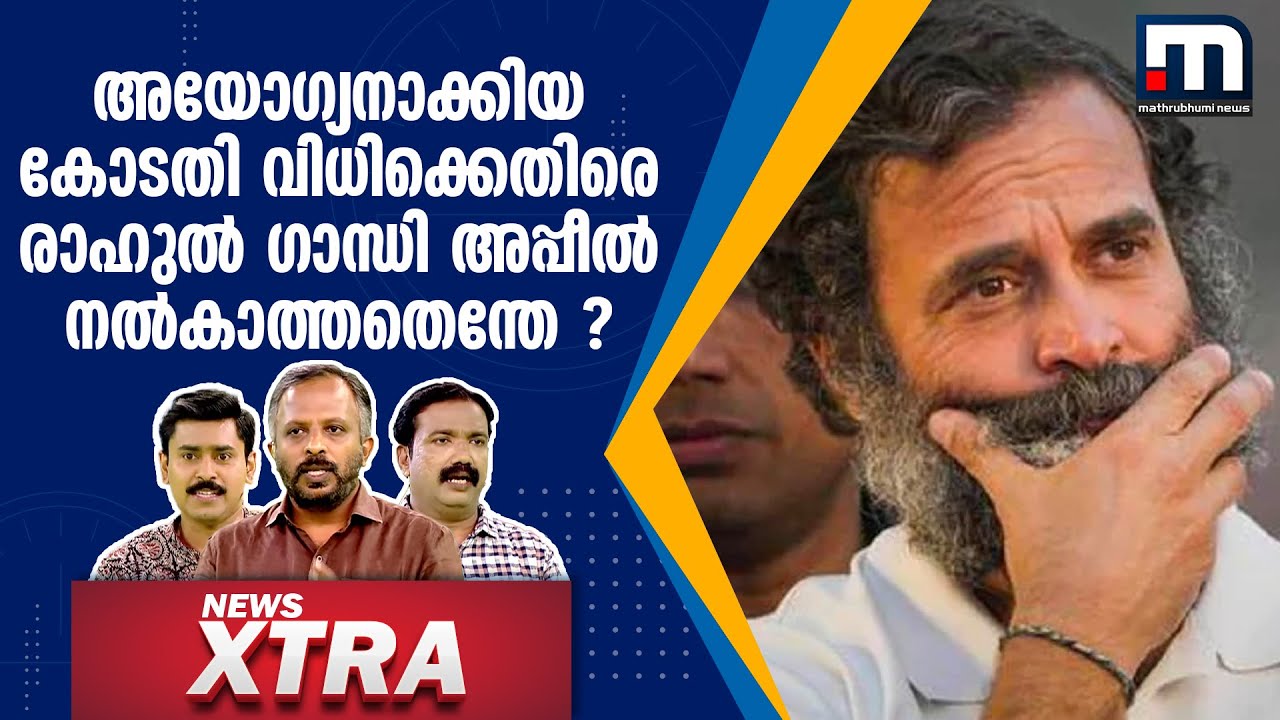 തന്നെ അയോഗ്യനാക്കിയ കോടതി വിധിക്കെതിരെ രാഹുൽ ഗാന്ധി അപ്പീൽ ന ...