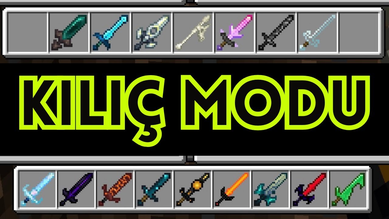 MİNECRAFT POCKET EDİTİON KILIÇ MODU - YouTube