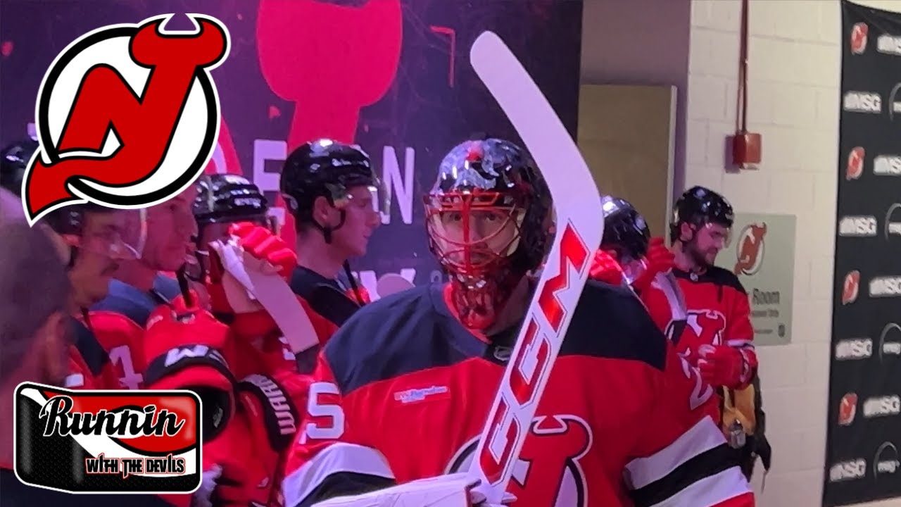 NJ Devils Leaving Locker Room For Warmups vs NY Islanders 9/22/24 ...