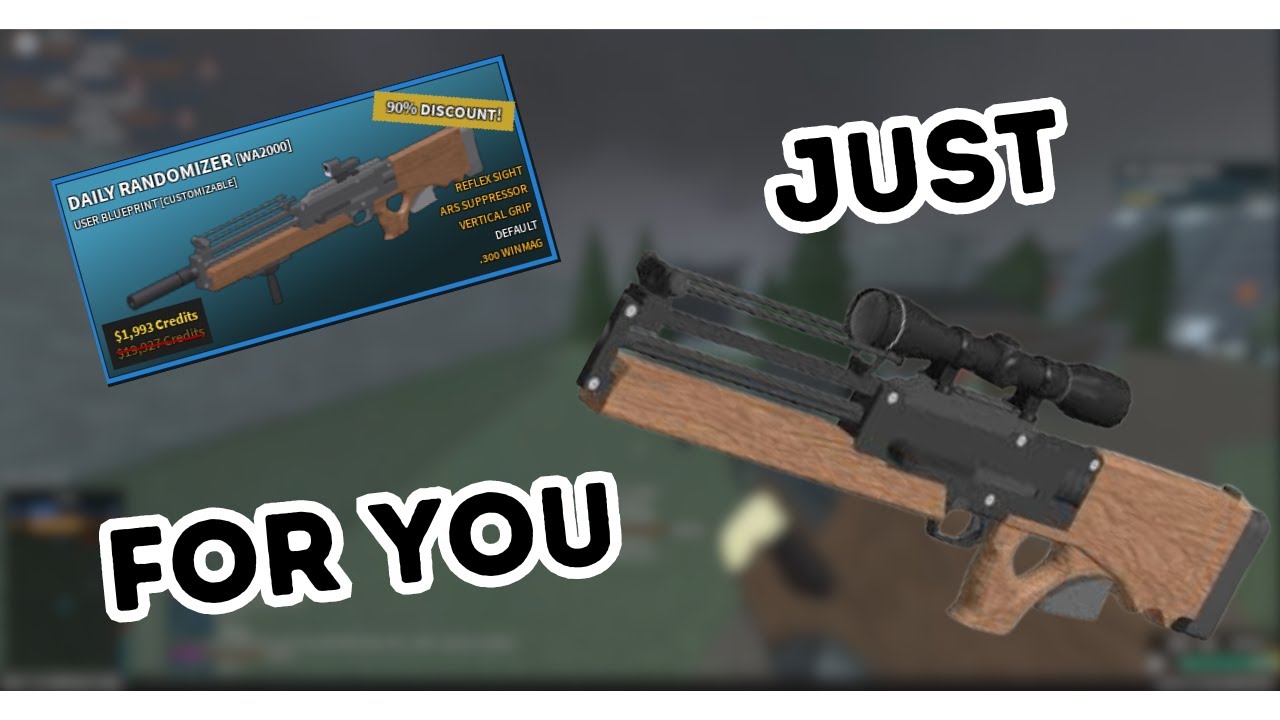 [50 Sub special] When a rank 82 user gets the Wa2000 in Phantom Forces ...