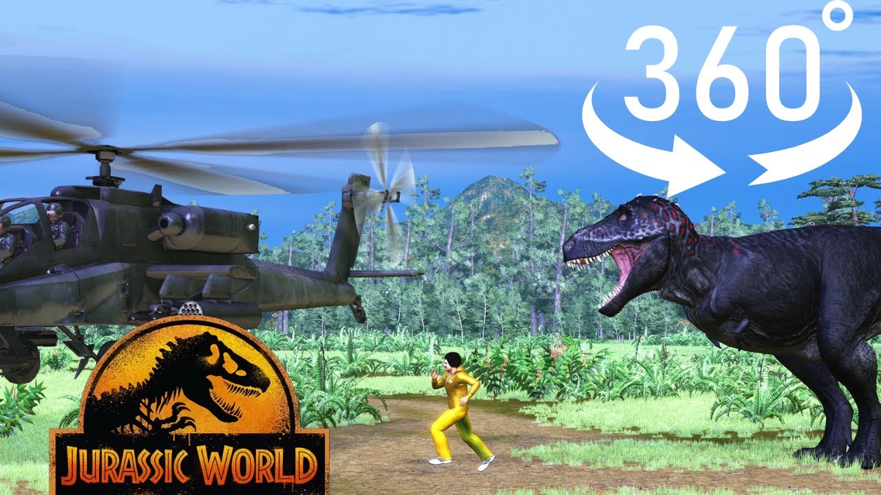 VR 360 Video Escape from Jurassic World: A 360° Virtual Reality ...