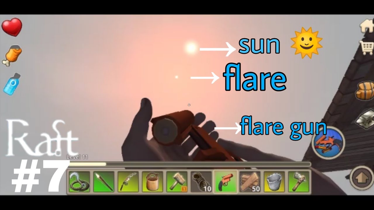 I got flare gun ammo so I used it in survive on raft #7 - YouTube