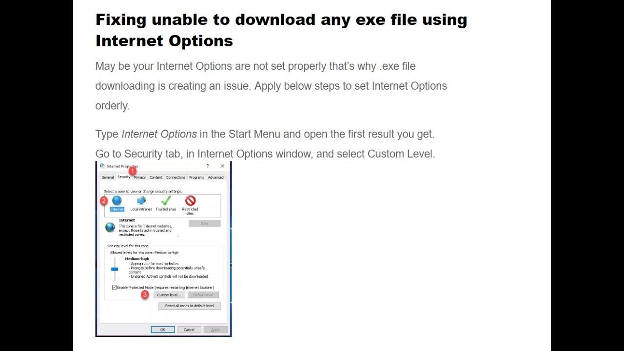Fix: Unable To Download Any EXE File In Windows 10 - YouTube