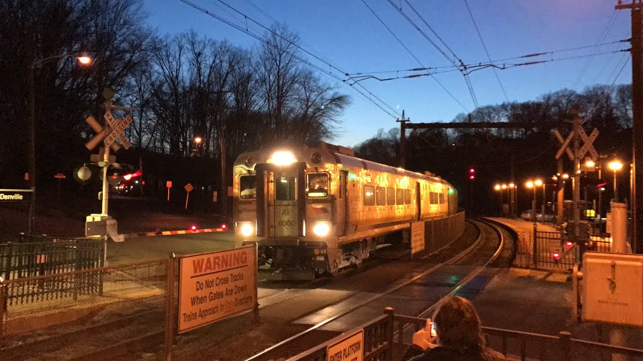 NJ Transit HD 60fps: Comet V Cab Car 6000 @ Denville on Train 882 (3/27 ...