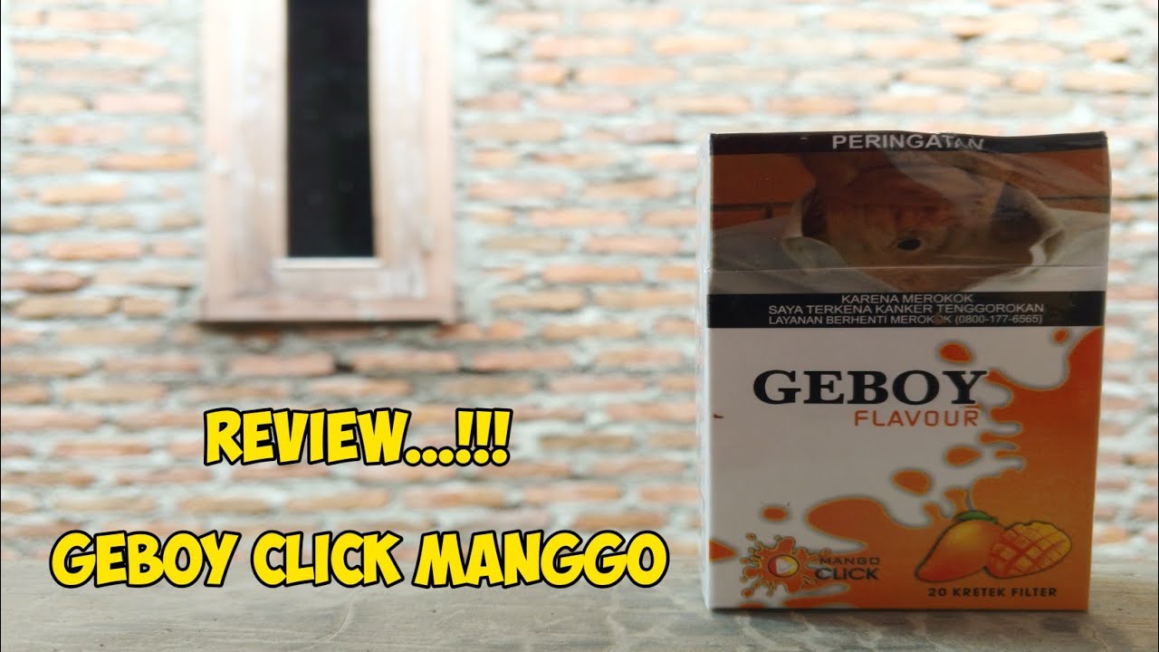 REVIEW ROKOK GEBOY CLICK MANGGO - YouTube