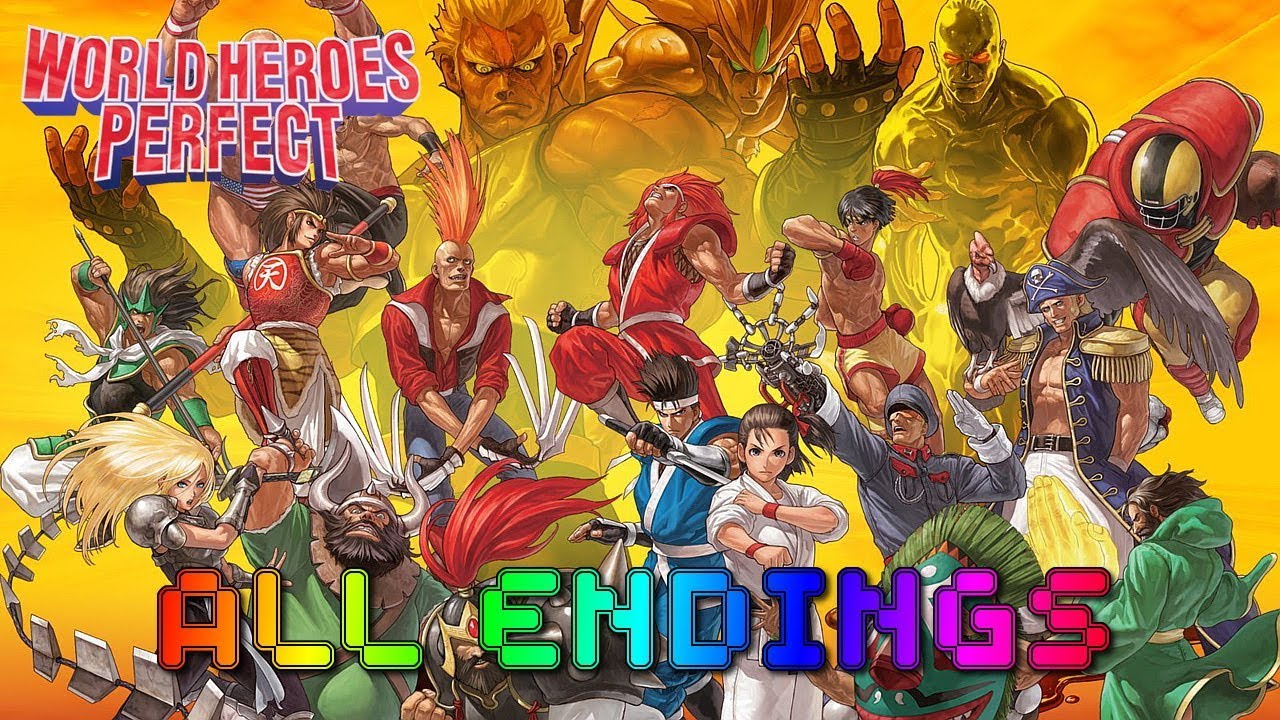 World Heroes Perfect - All Endings - Arcade - YouTube