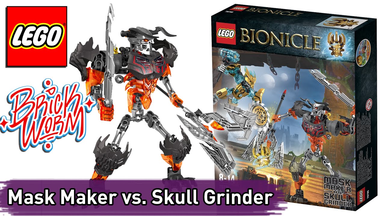 LEGO Bionicle: Mask Maker vs. Skull Grinder - Brickworm - YouTube