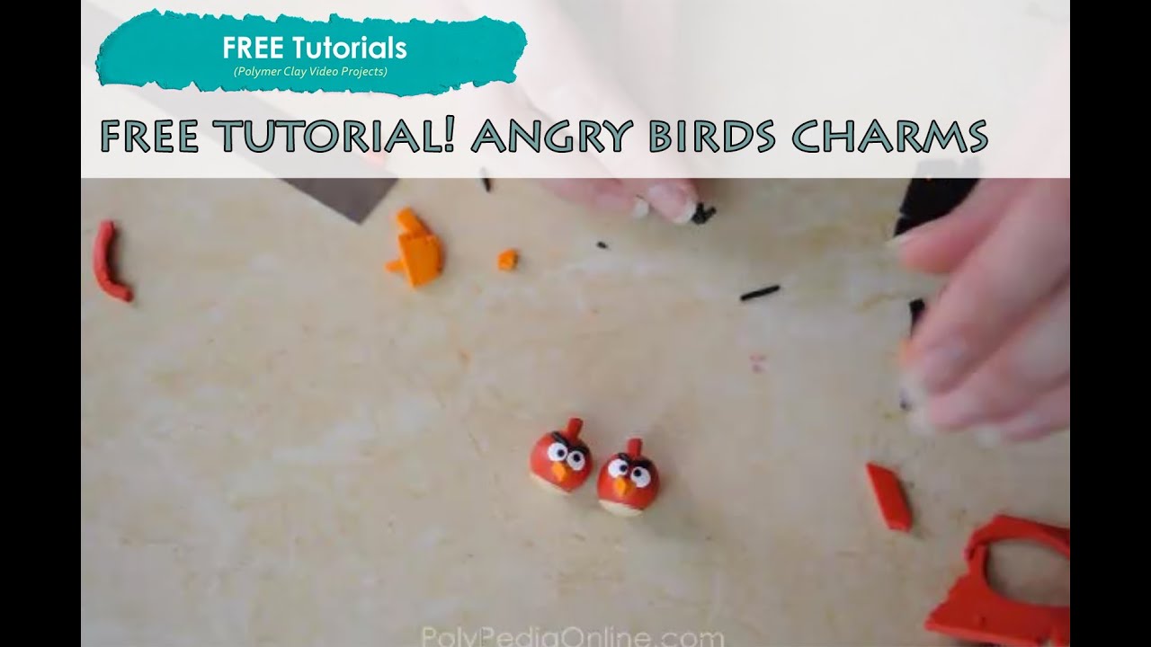 PolyPediaOnlineTV - FREE How To Polymer Clay Angry Birds Figurines ...