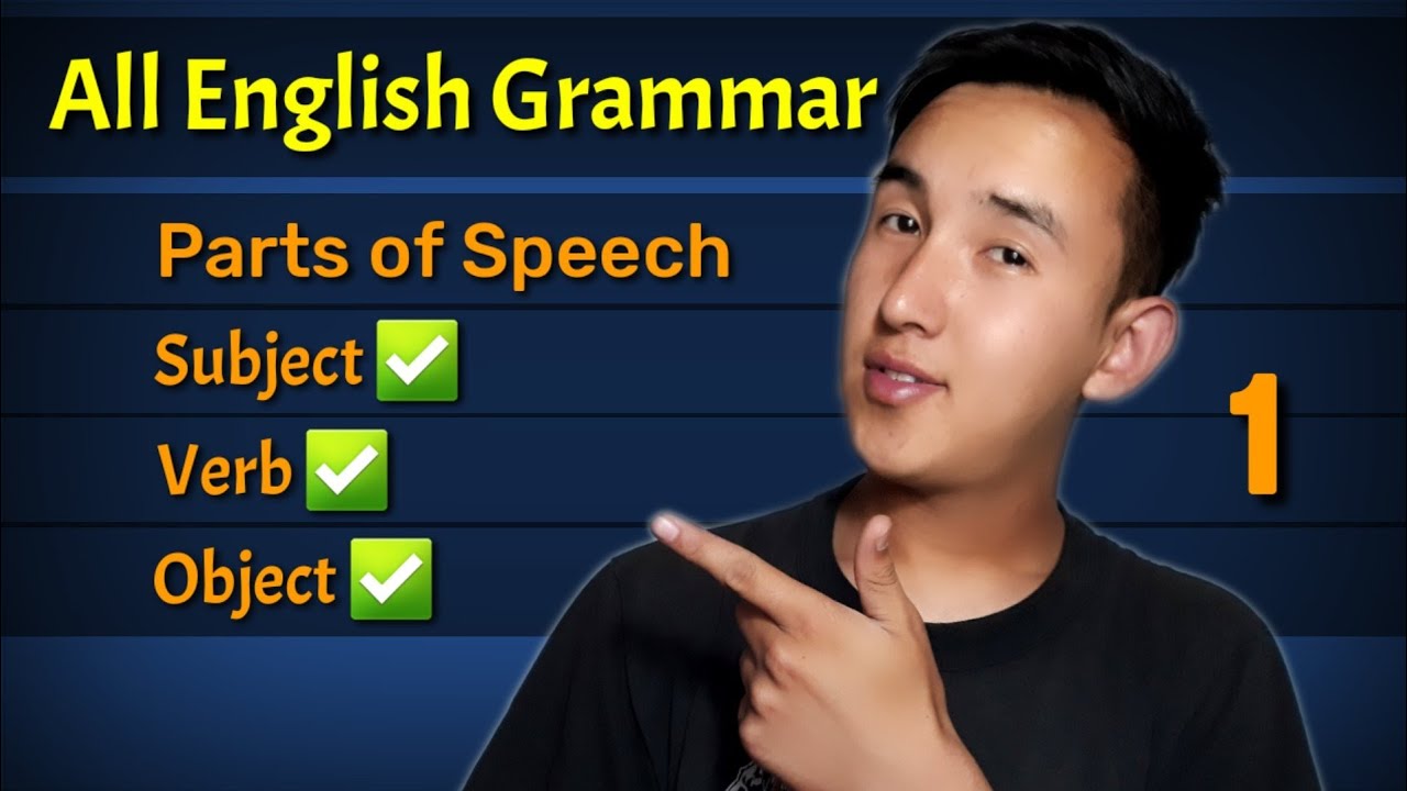 PARTS OF SPEECH ( All English Grammar ) - Lesson 1 - YouTube