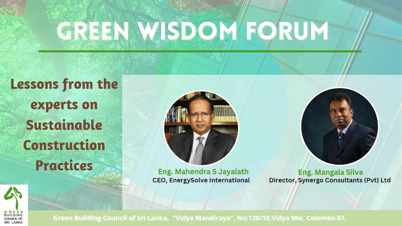 Green Wisdom Forum : Lessons from the Experts on Sustainable ...