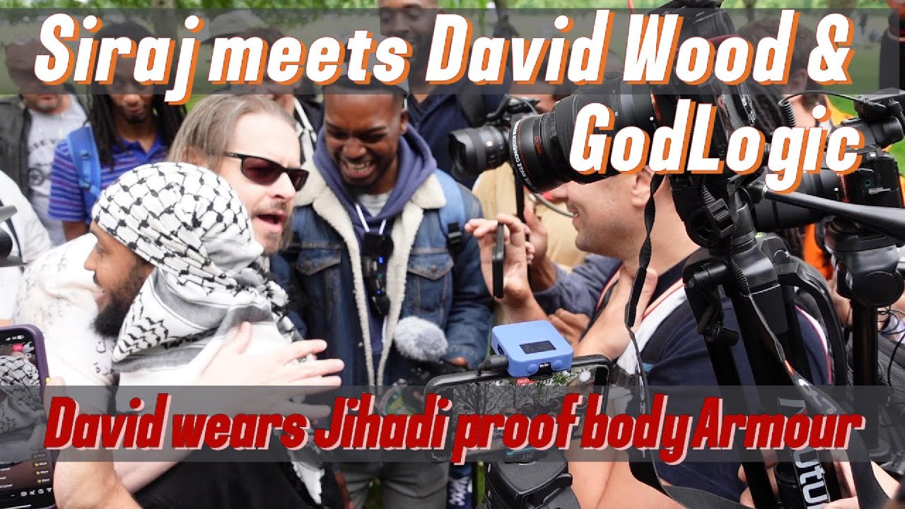 David Wood in Jihadi proof armour & GodLogic debut at Speakers Corner ...