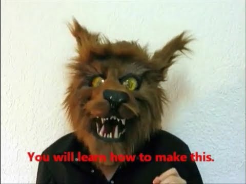 "Make an articulated a beast mask" 1 hour 18 minutes of glorious how to ...