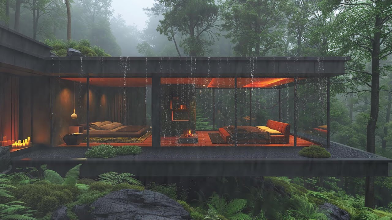 Soothing Rainfall Outside Mansion - Relaxing Sleep Aid & Stress Relief ...