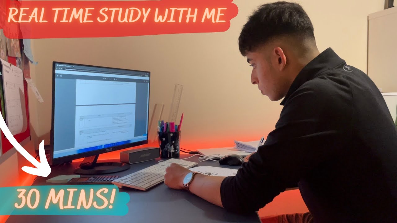 REAL-TIME 30 MIN STUDY WITH ME | A-level Revision - YouTube