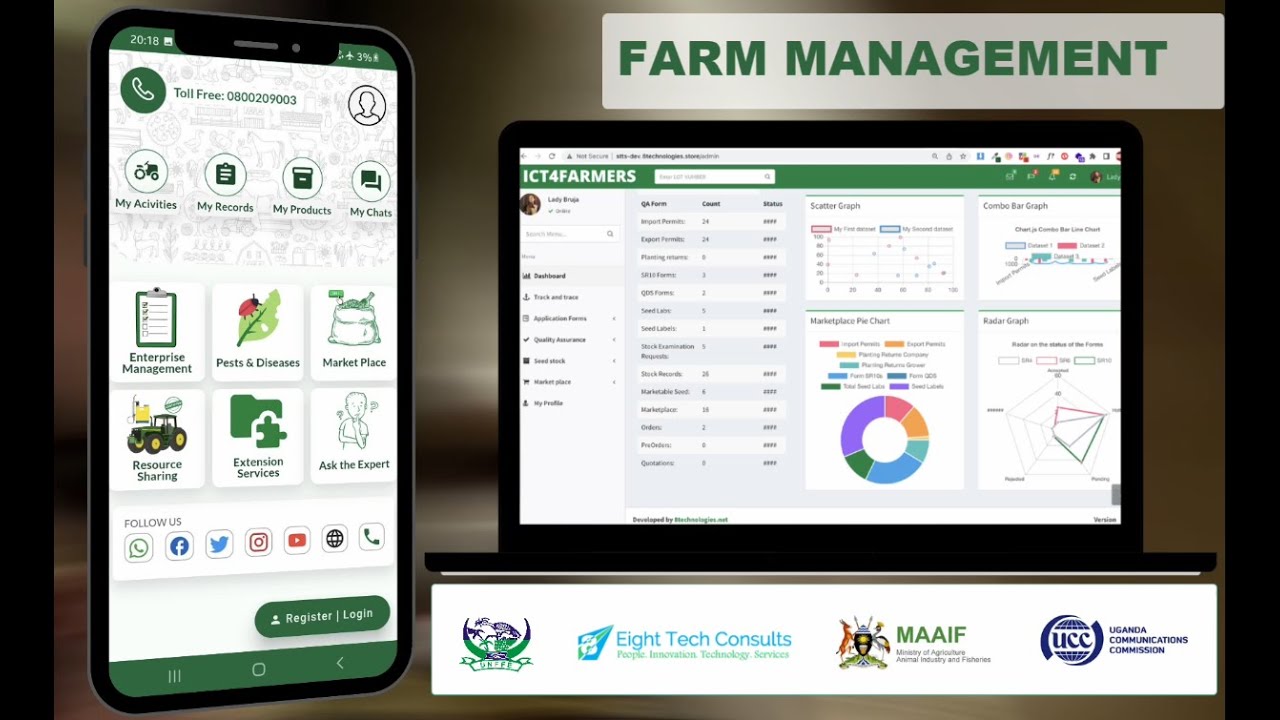 ICT4FAMERS Farm management software - YouTube