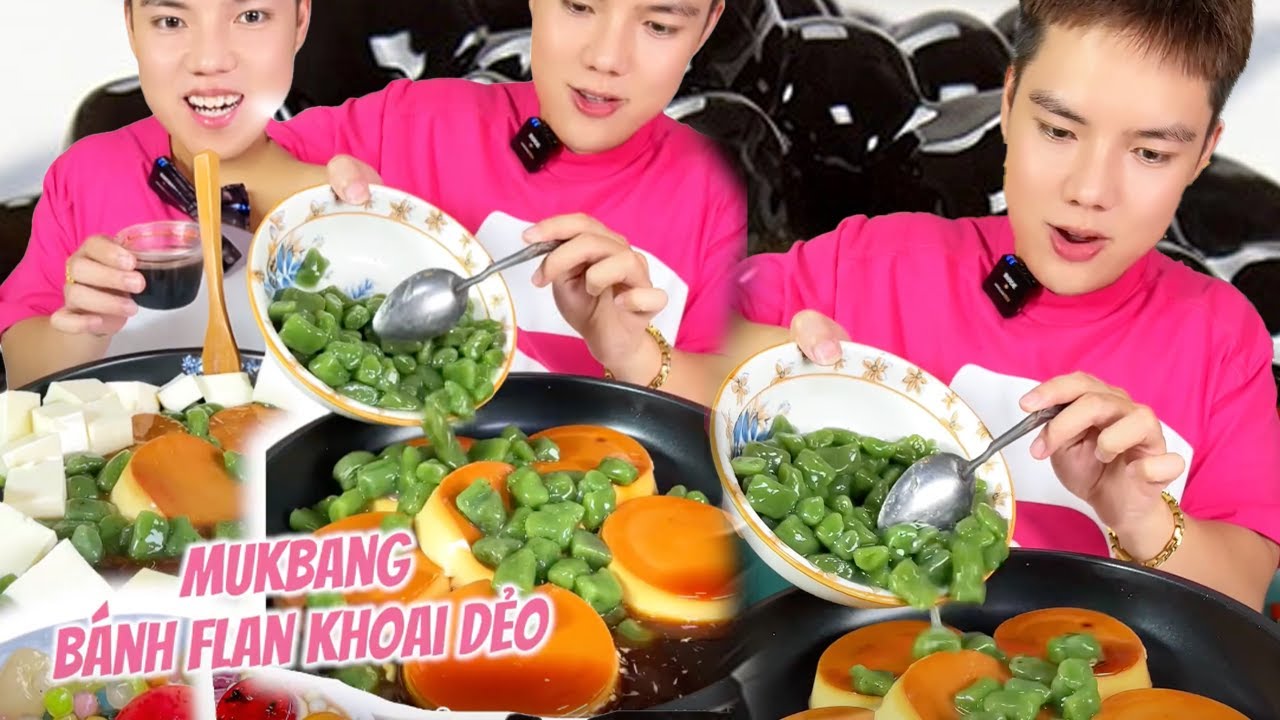 Mukbang Bánh Flan Khoai Lang Dẻo | Càn Quét Sài Gòn - YouTube