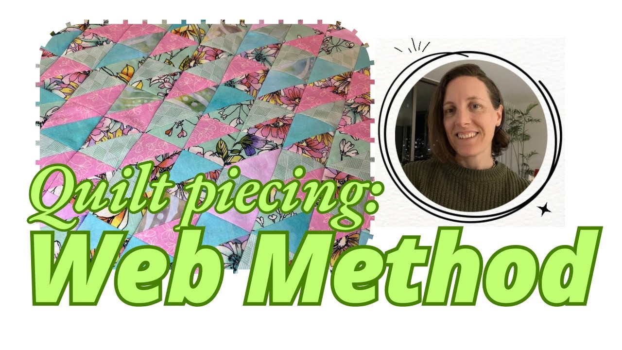 Quilt block piecing tutorial - the WEB METHOD 😀 - YouTube