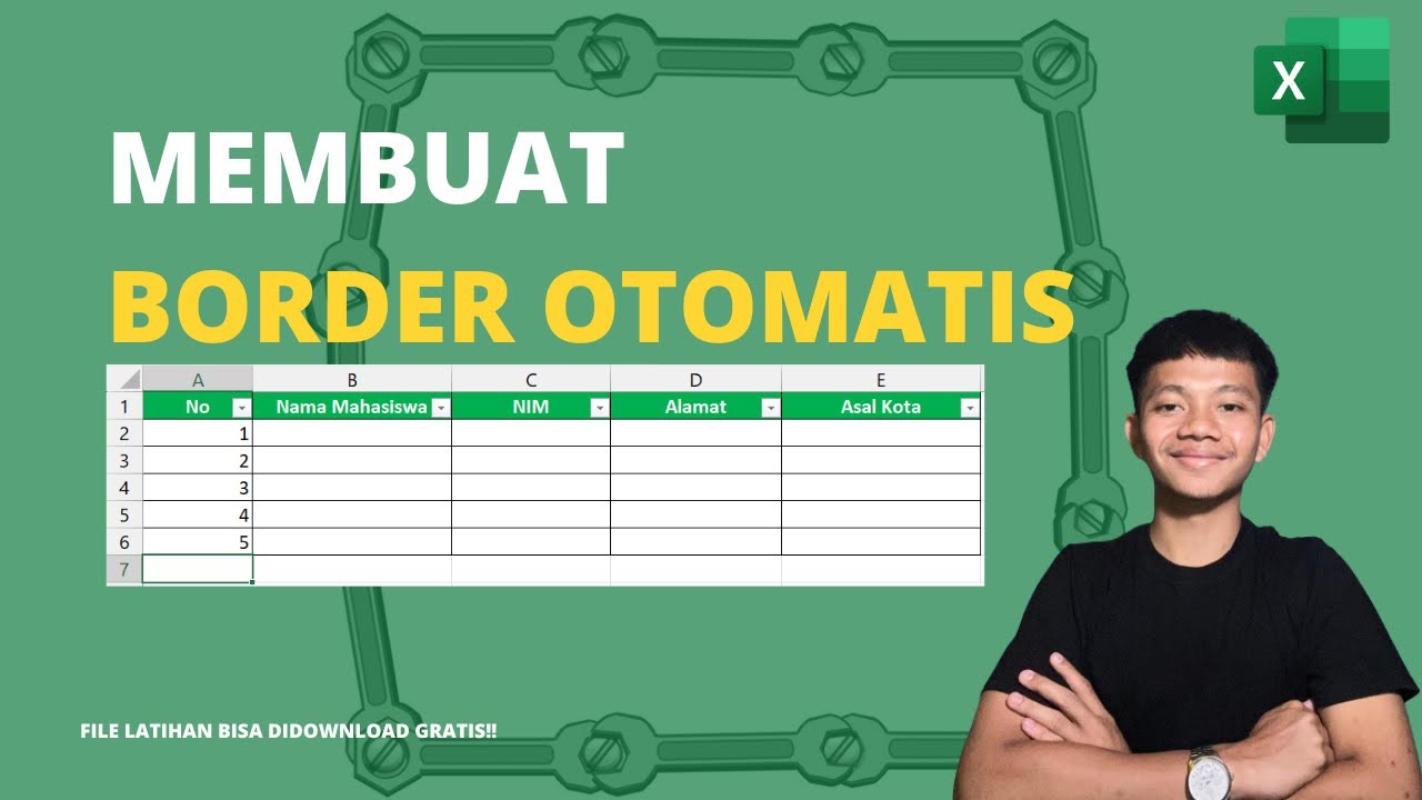Cara Membuat Border Otomatis - YouTube