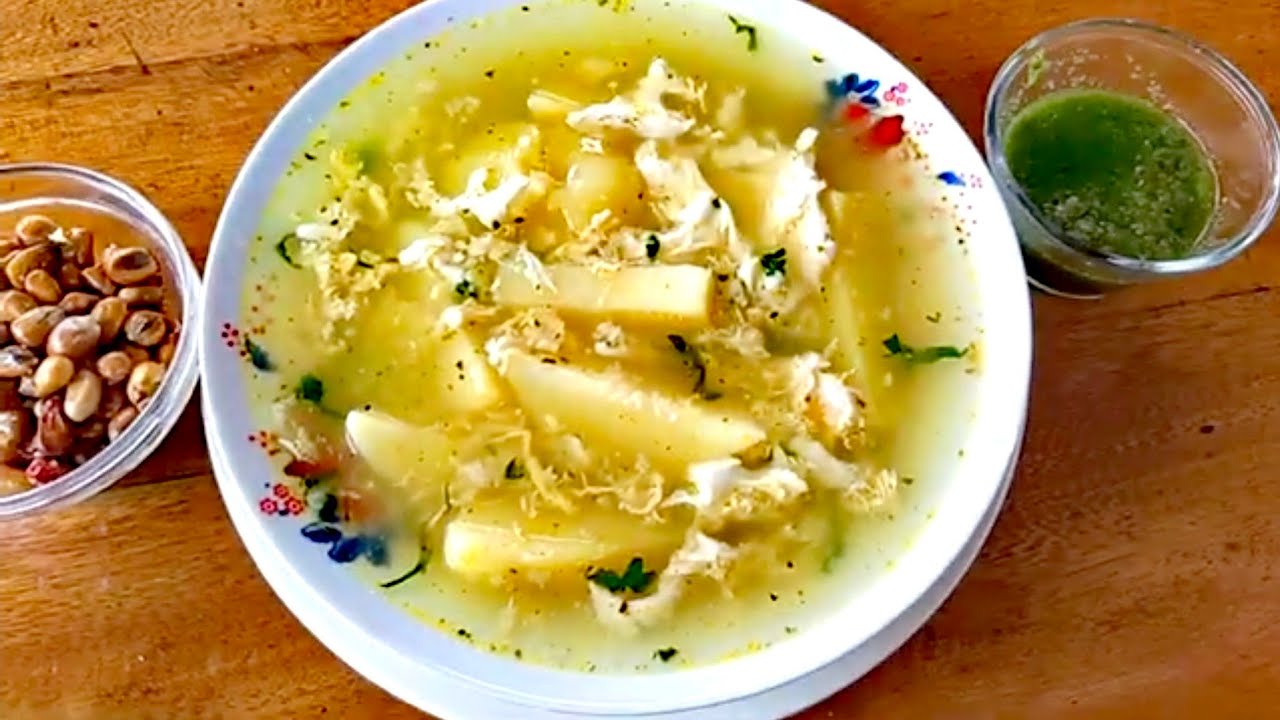PREPARA ESTE RICO CALDO DE PAPA Y HUEVO/RECETA ORIGINAL/FACIL - YouTube
