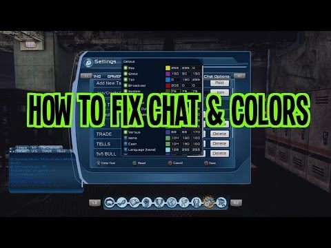 DCUO - Chat tips! COLORS! - YouTube