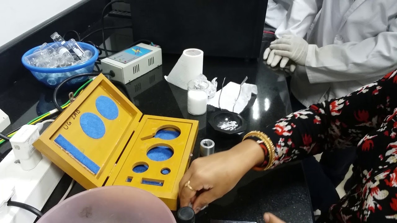 Making of KBr pallets, blank for IR spectroscopy - YouTube