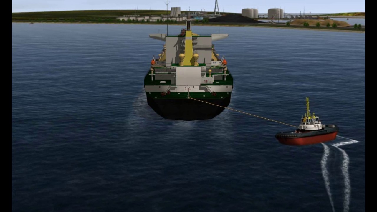 Simulation with a carousel tug - YouTube