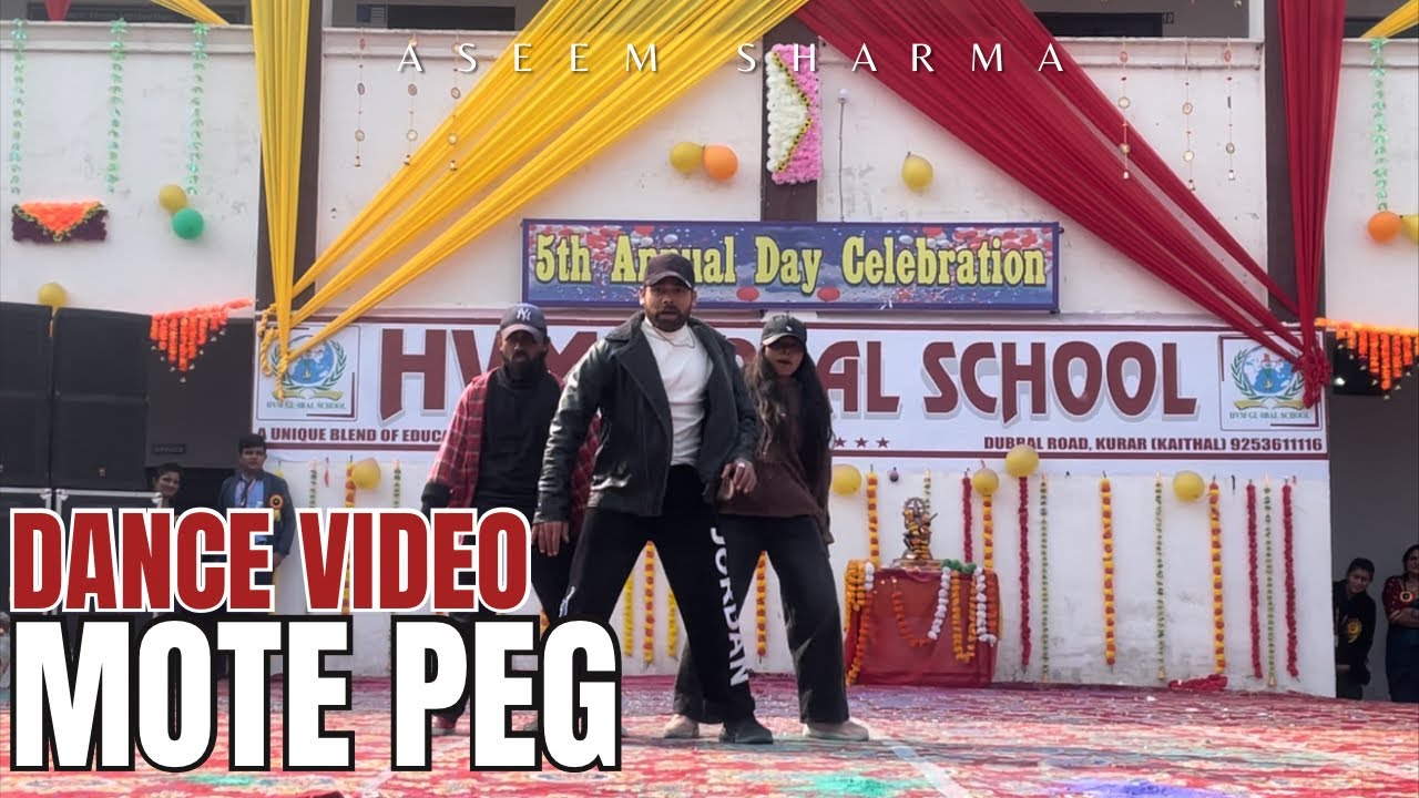 Mote Peg | HipHop Dance On Public Demand | 2024 | School Event | Aseem ...