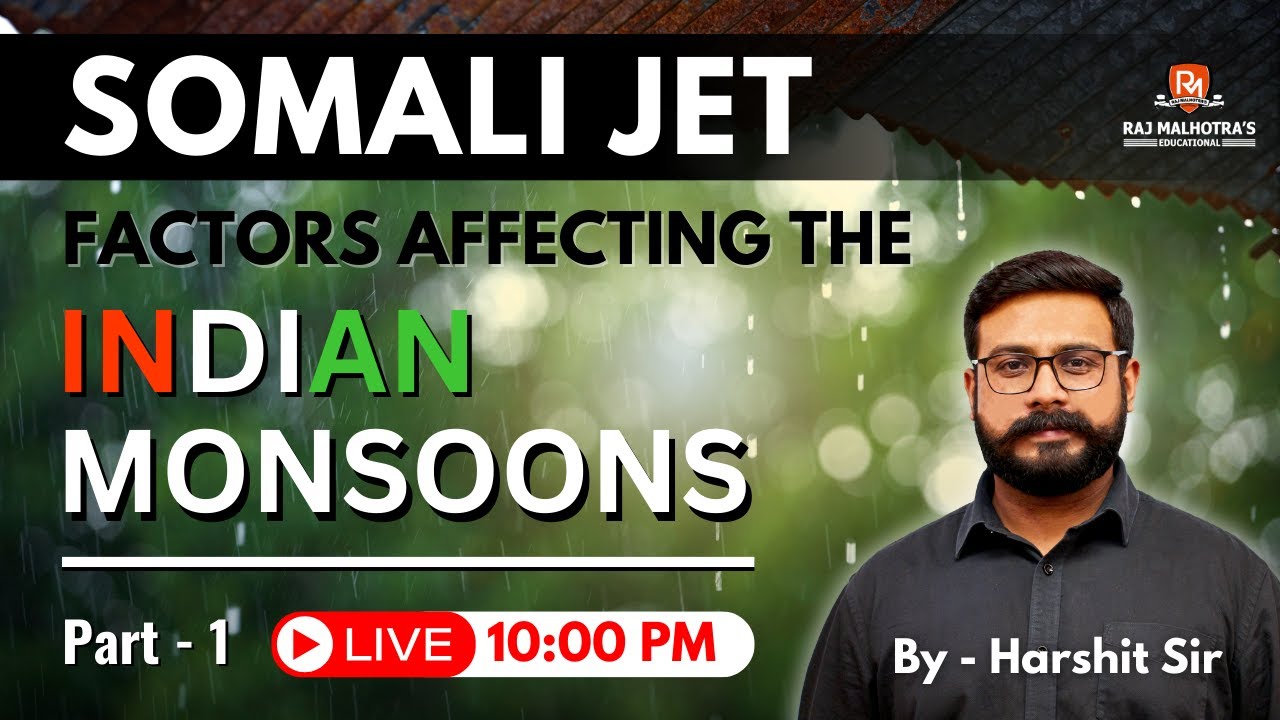 Somali Jet | Part - 1 | Factors Affecting The Indian Monsoons | By ...