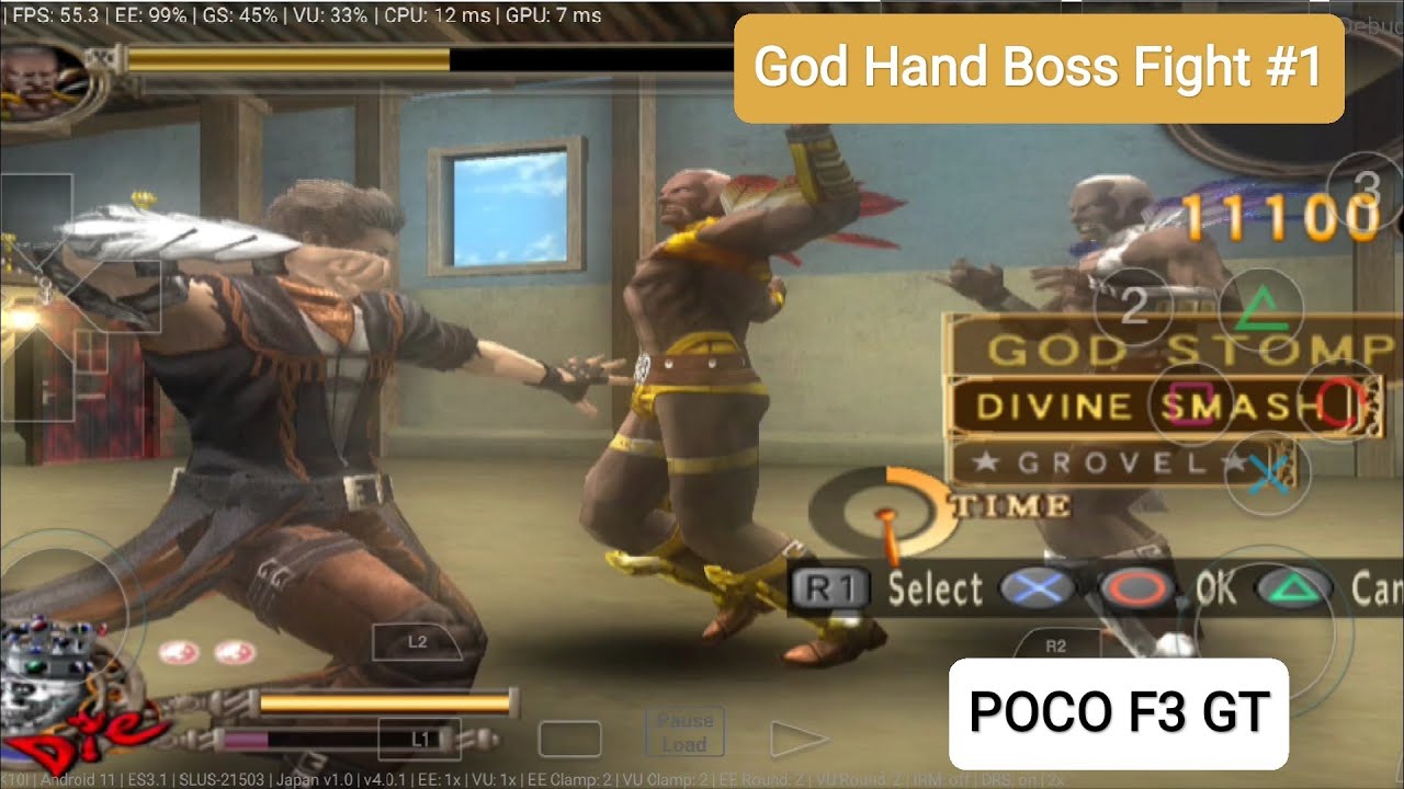 God Hand Boss Fight #1 in POCO F3 GT | Android Gameplay - YouTube