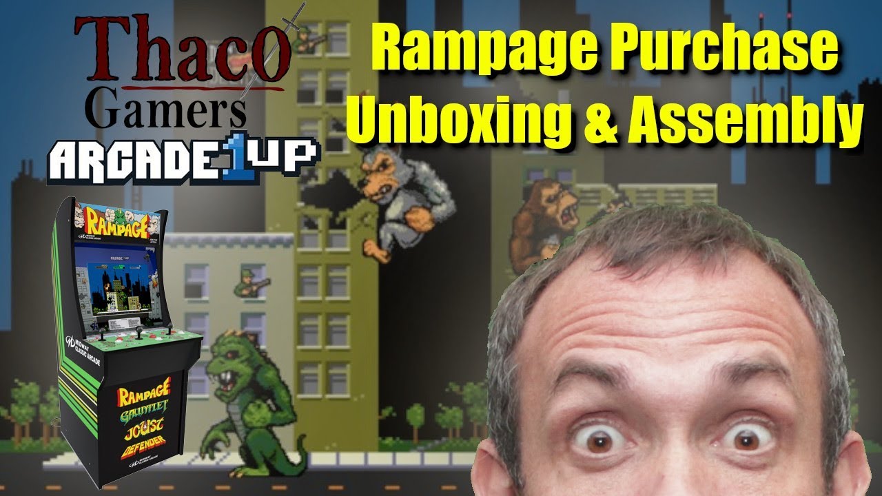 Arcade1up Rampage Machine 4ft | Purchase, Unboxing & Assembly - YouTube