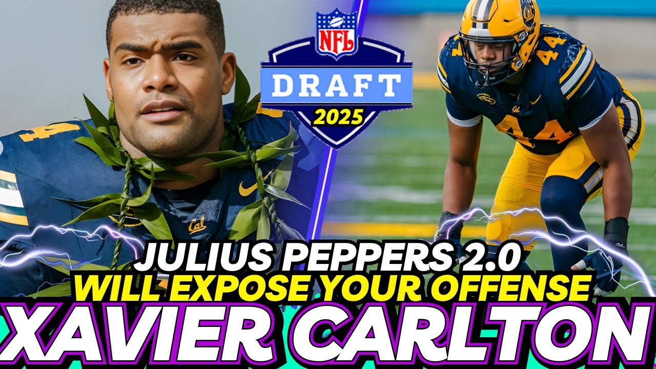 2025 NFL DRAFT PROSPECT Xavier Carlton of Cal, is a 6 ft 6 GAME CHANGER ...