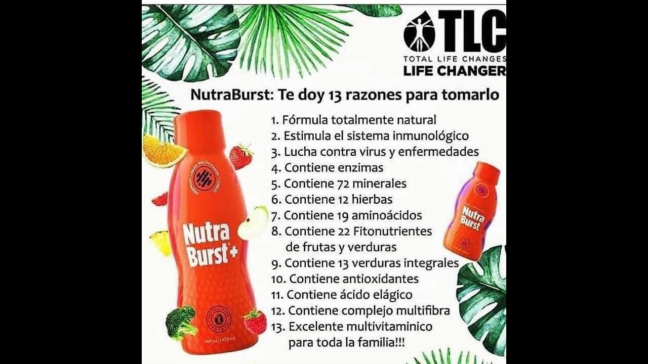 💪🏻Beneficios de tomar NUTRABURST🥇TLC-Total Life Changes💊Ventajas de ...