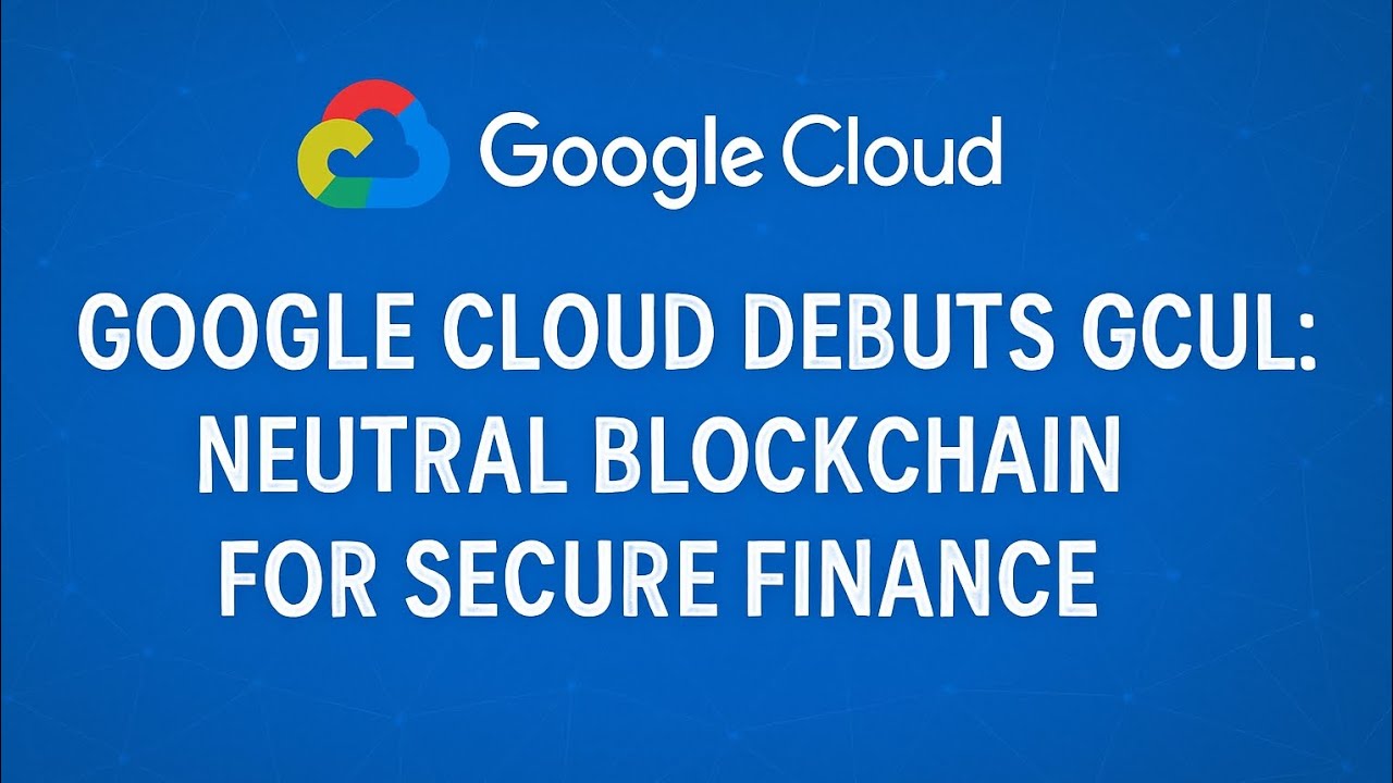 Google Cloud GCUL Explained: Neutral Blockchain for Secure Finance & Payments - YouTube