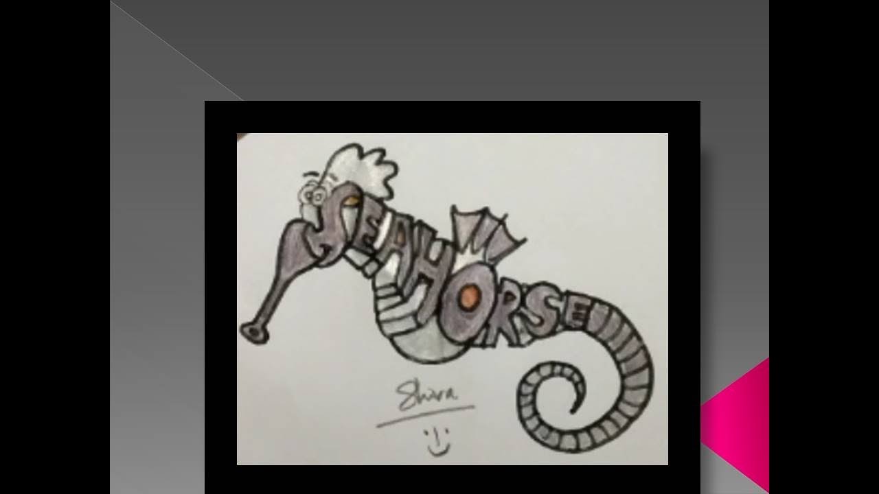 Word World Drawing - SEAHORSE | DRAW & LEARN - YouTube
