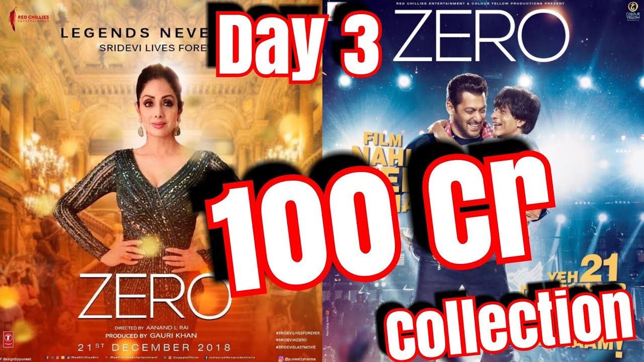 ZERO Crosses 100 Crores Worldwide In Just 3 Days - YouTube