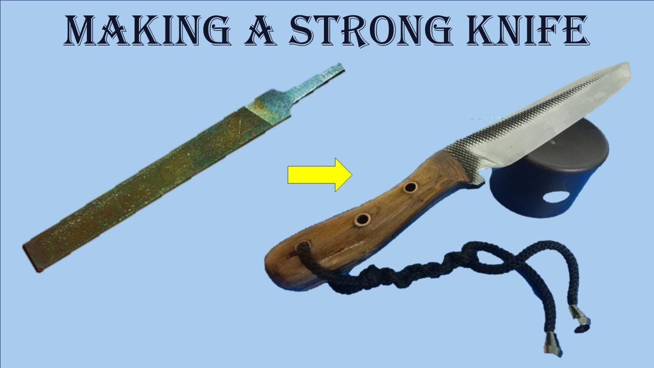 Making a strong knife from scrap File [] खराब फाइल से चाकू बनाना [] Knife making process - Home ...