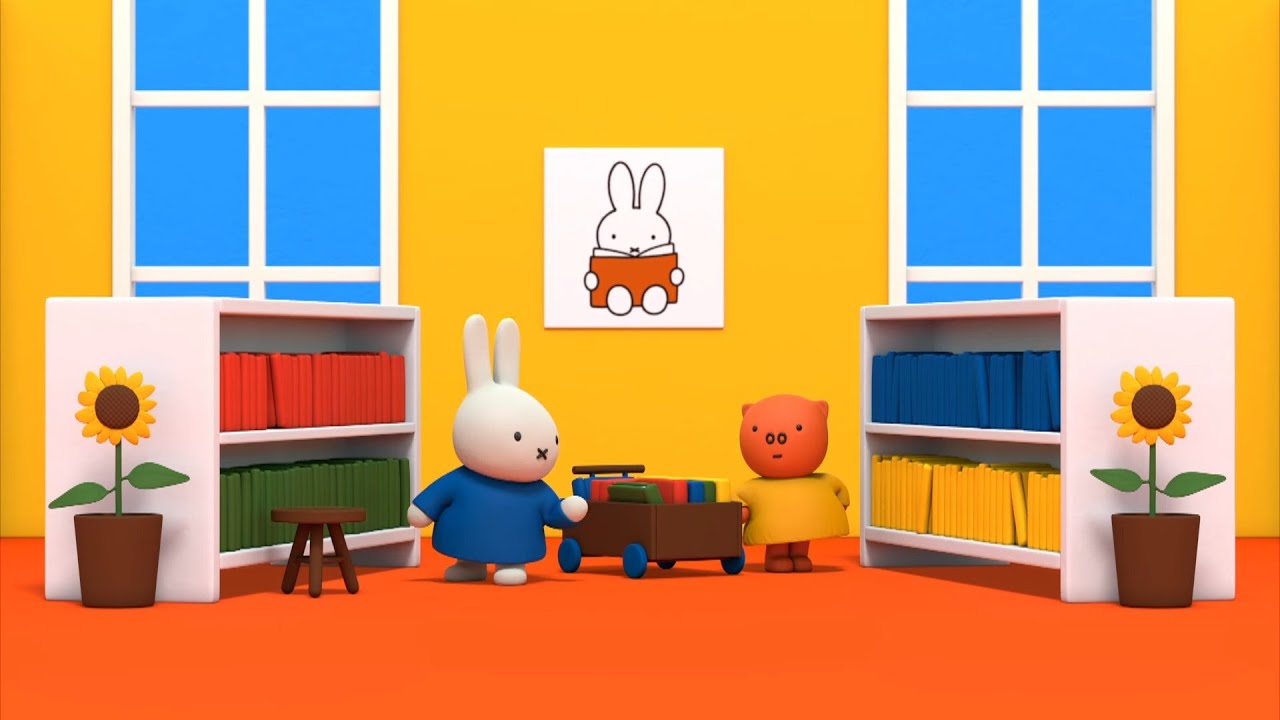 Miffy at the Library | Miffy | Cartoons for kids - YouTube