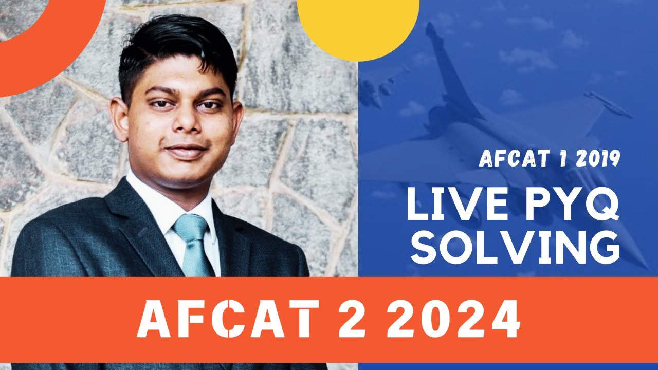 AFCAT 1 2019 Live PYQ Solving | Crack AFCAT 2 2024 Exam in 10 Days ...