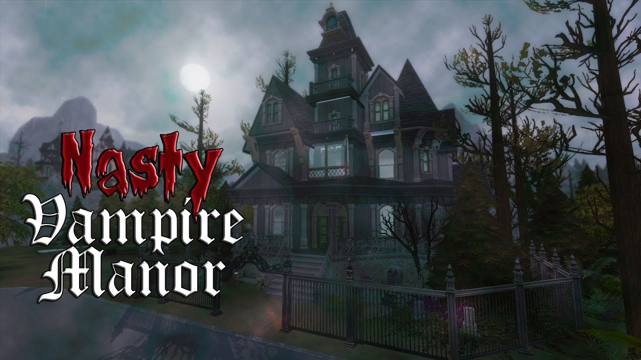 Nasty Vampire Manor | Stop Motion Speed Build | Sims 4 - YouTube