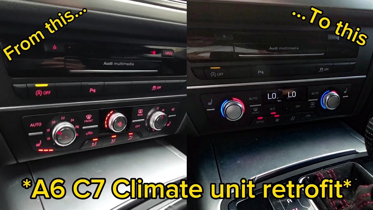Audi A6 C7 Climate Control unit Retrofit! - YouTube