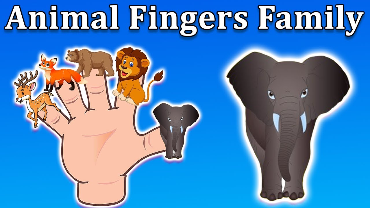 Fingers Family Song With Animals | Kids Nursery Rhymes | Toddlers ...