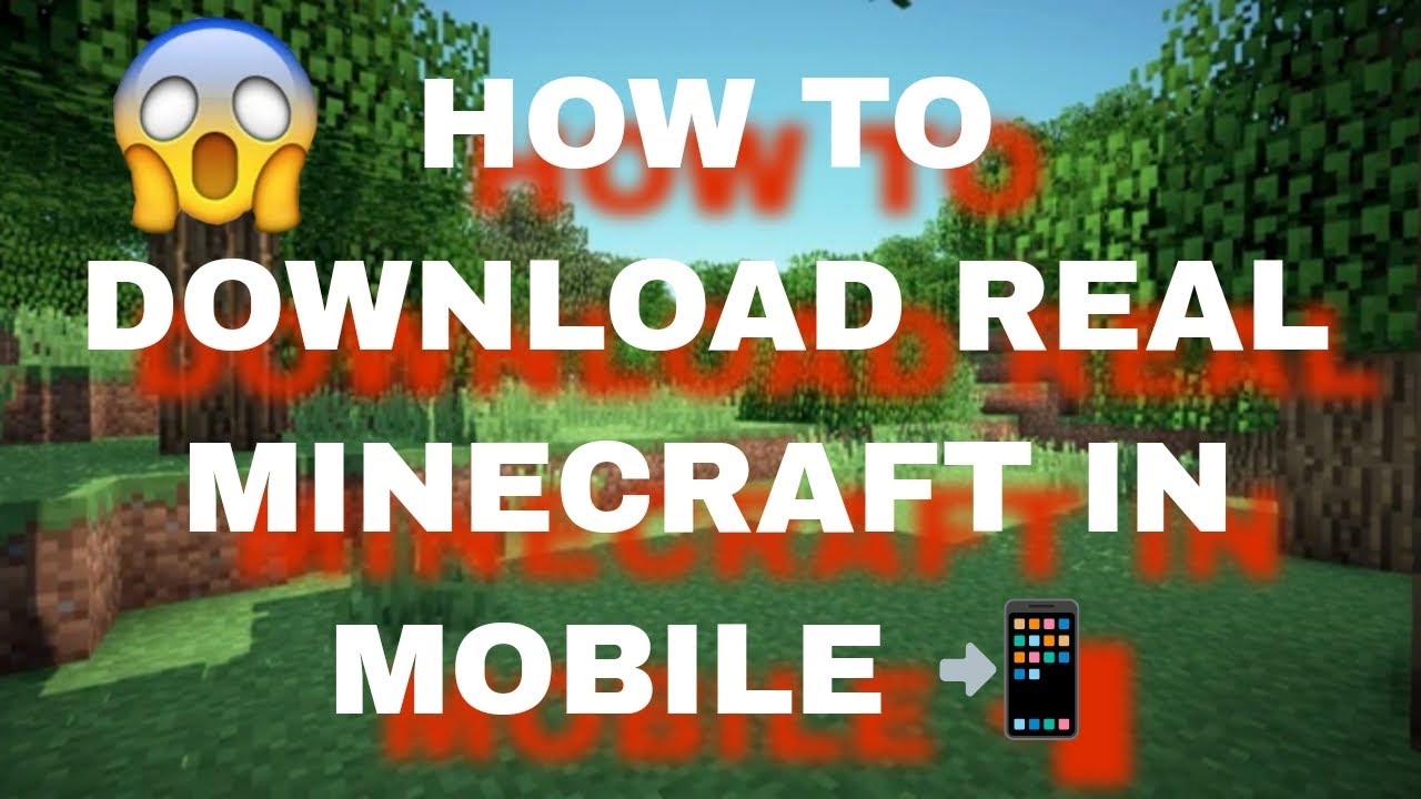 How to download real Minecraft in mobile free 100 present real😨# ...