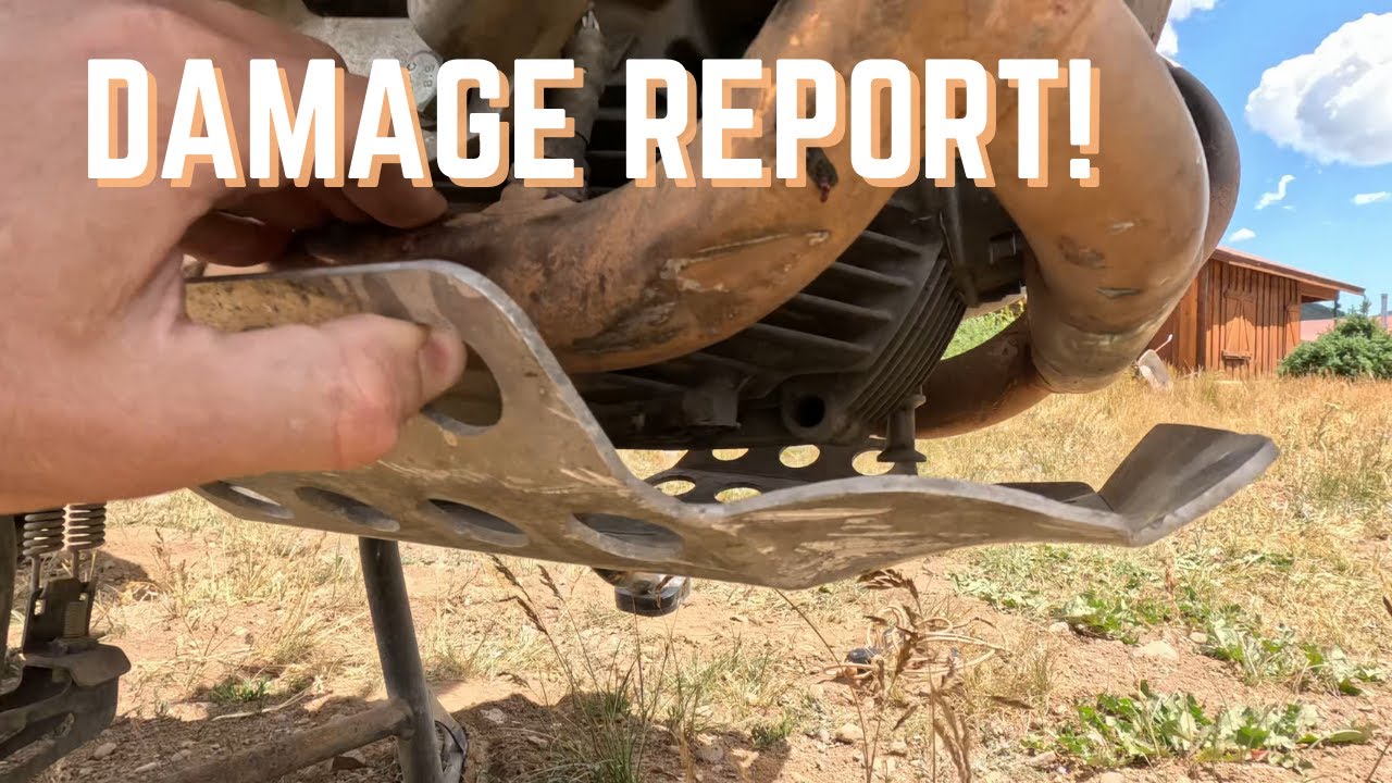 Beat Up BMW Adventures | Elwood Pass Aftermath: Skid Plate Repair ...