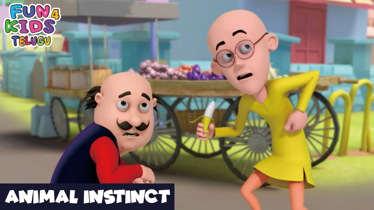 Motu Patlu Ki Jodi | Animal Instinct | Motu Patlu Telugu Ep 09 ...