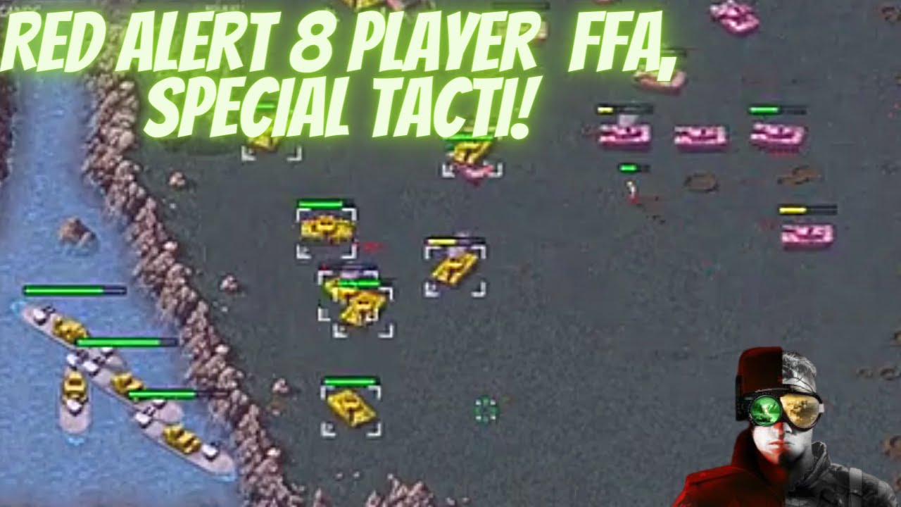 Command & Conquer remastered Red alert 8 Player FFA, special tactics ...