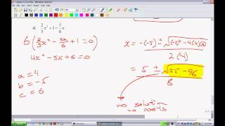 Pre-Calculus 11 - Unit 3 (Solving Quadratic Equations) - YouTube