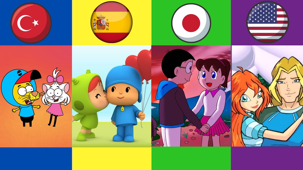 International Love Affairs: Exploring Cartoon Characters and their ...