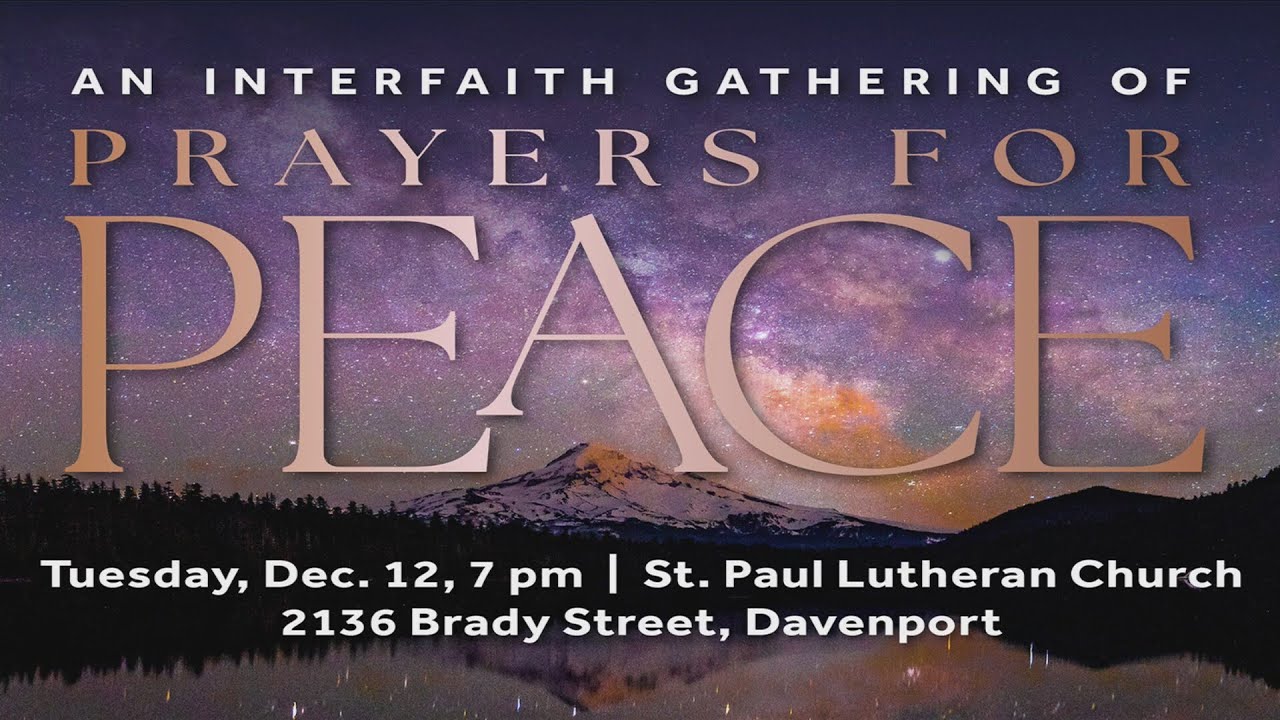 Faith leaders host Interfaith Gathering of Prayers for Peace - YouTube