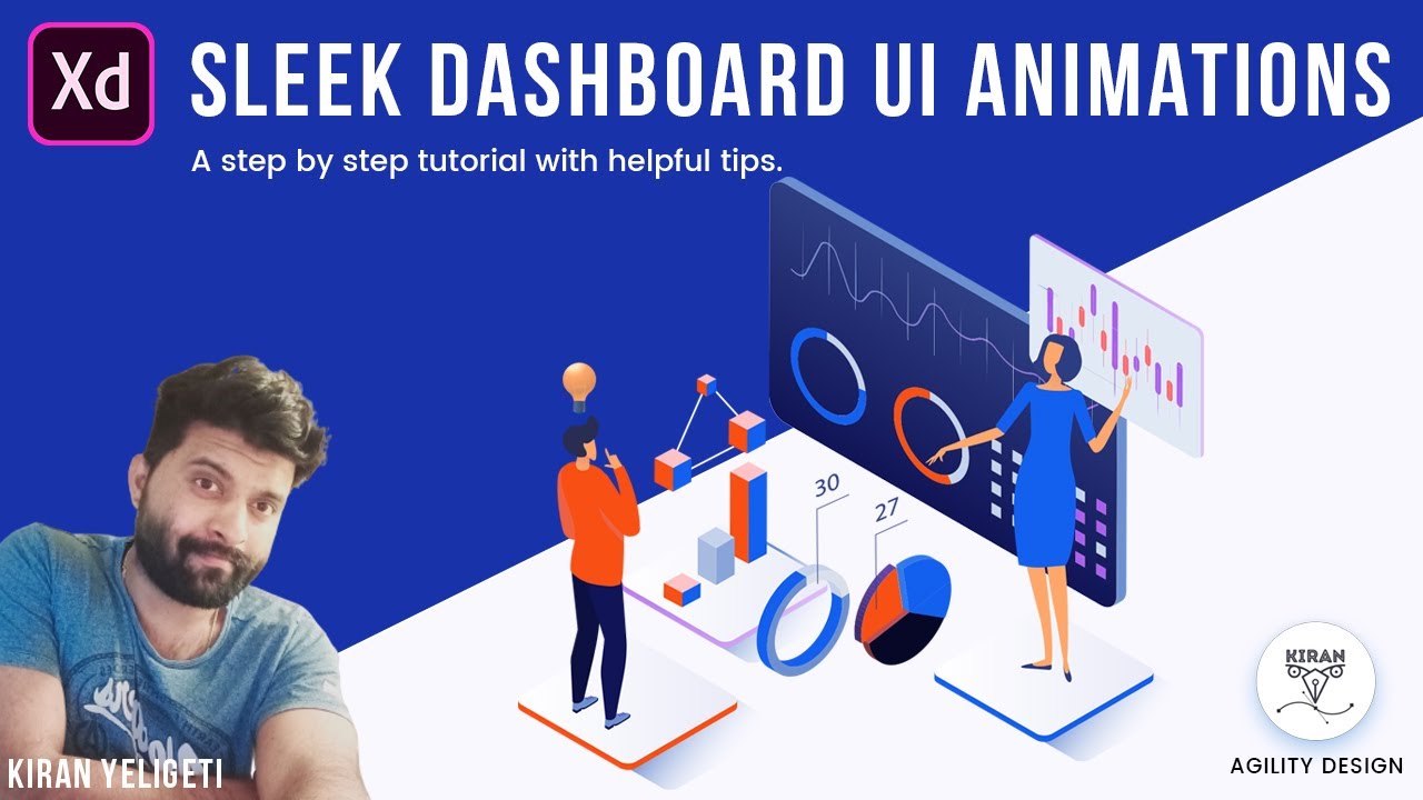 Sleek Dashboard UI Animation Design 2021 | UI Design Tutorial | Adobe ...